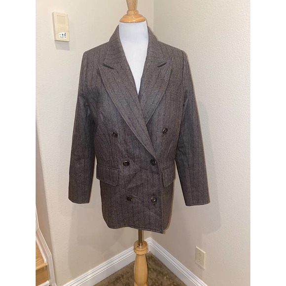 Sea | Jackets & Coats | Sea New York Wool Blend Double Breasted Blazer ...